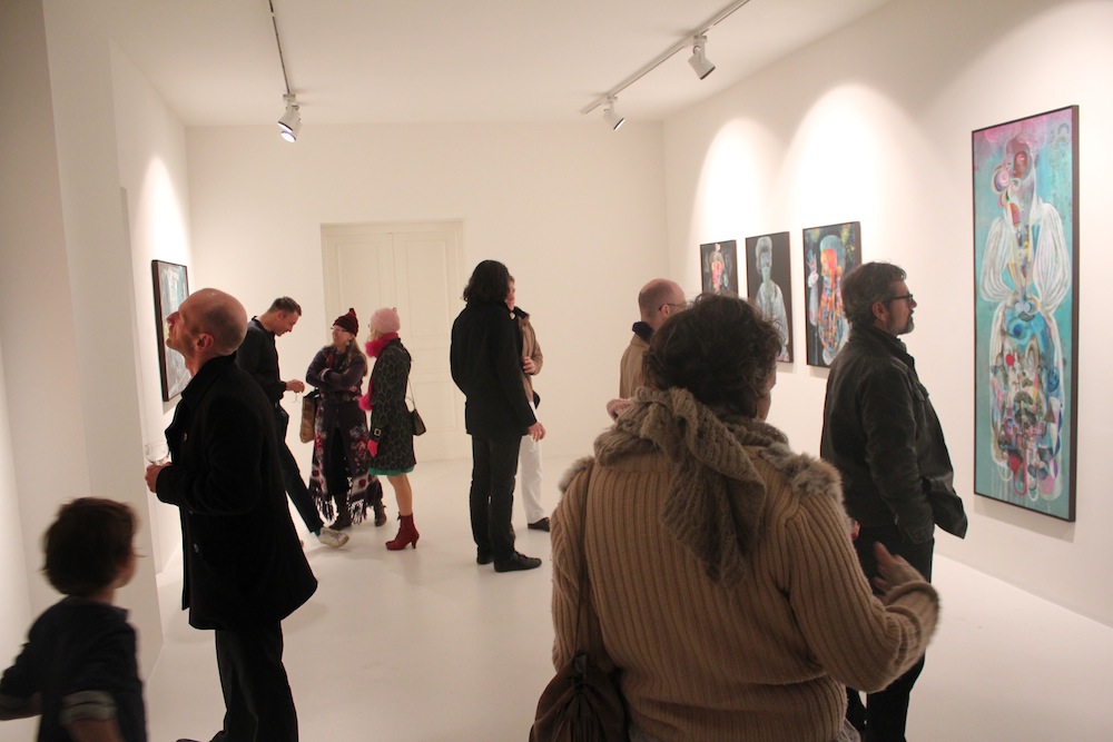 Olaf Hajek. Bilder vom Opening bei AJLART | ArtBerlin.de
